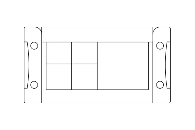 KEL-FA Kabeleinführungsleisten, teilbar für Leitungen mit Stecker, werkzeuglose Montage / IP54